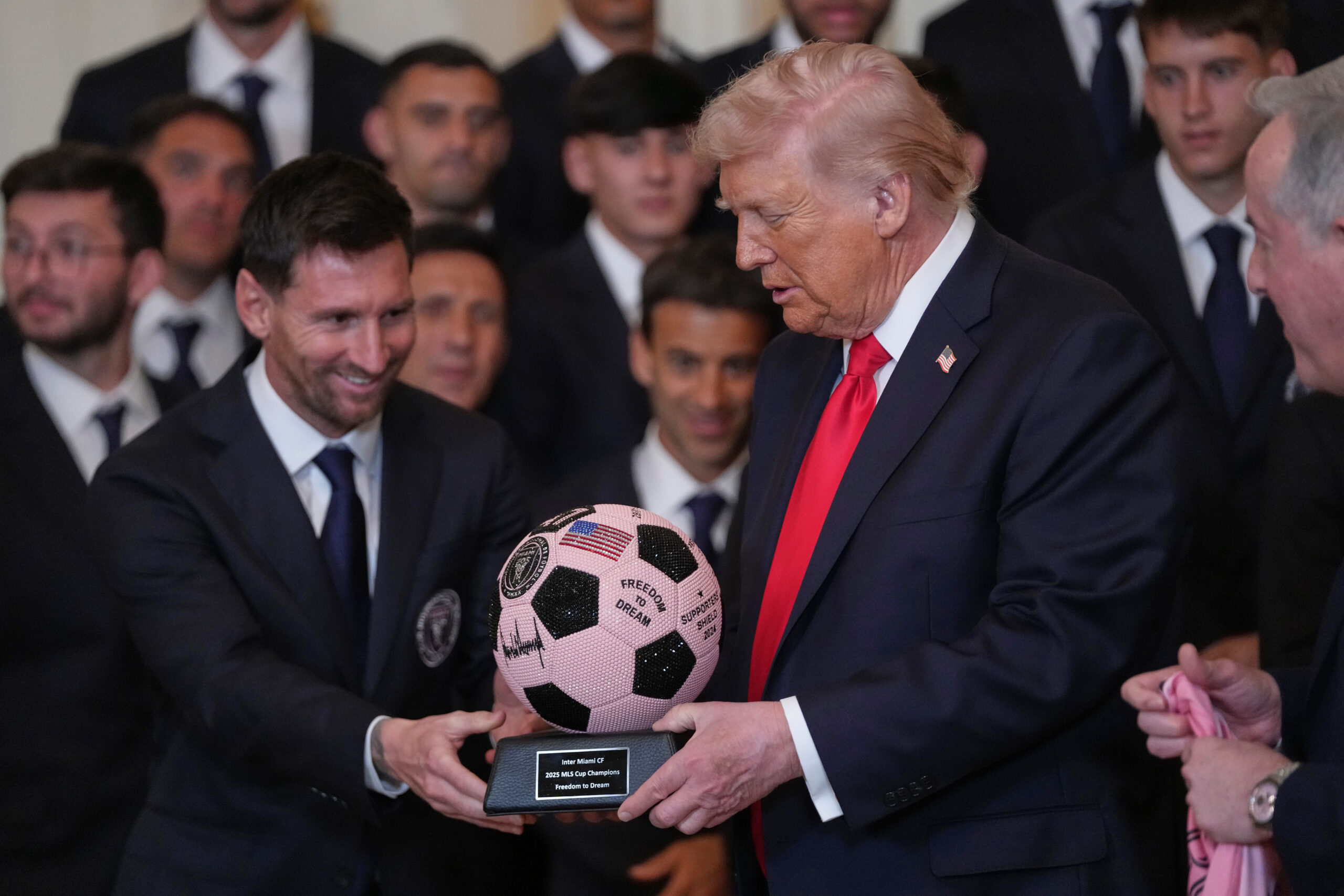 Messi, Inter Miami visit White House for MLS Cup celebration | News ...